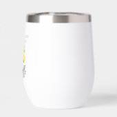 Watercolor Lemons Brush Script Limoncello Thermal Wine Tumbler | Zazzle