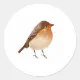 Watercolor Little Bird | Robin Minimalist Classic Round Sticker | Zazzle