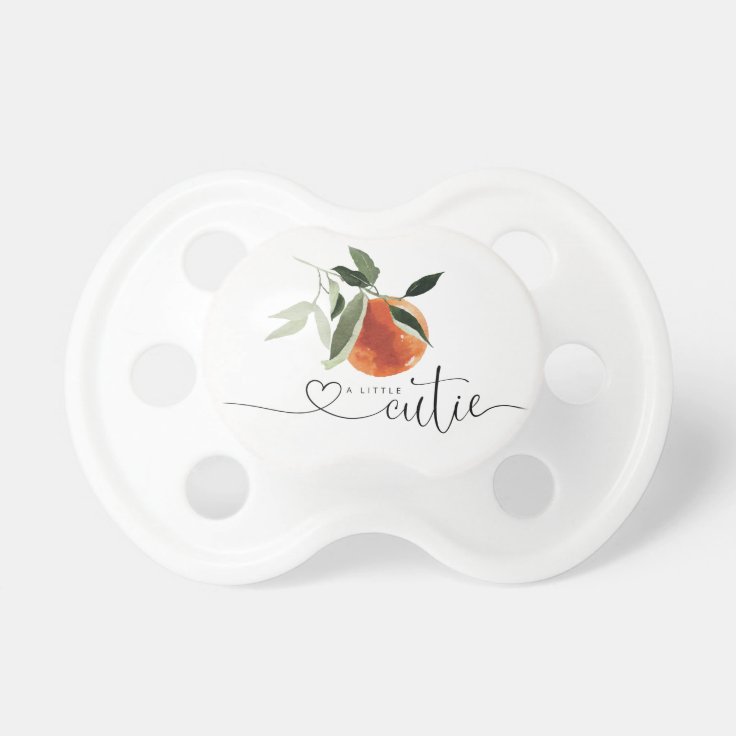 Watercolor little cutie pacifier | Zazzle