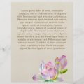 Watercolor Lotus Flower Flyer | Zazzle
