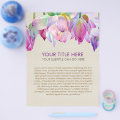 Watercolor Lotus Flower Flyer | Zazzle