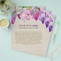 Watercolor Lotus Flower Flyer | Zazzle