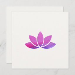 Watercolor Lotus Flower Invitation | Zazzle