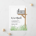 Watercolor Mailbox We've Moved Moving Announcement | Zazzle