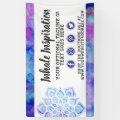 Watercolor Mandala Metaphysical Spiritual Yoga Banner | Zazzle