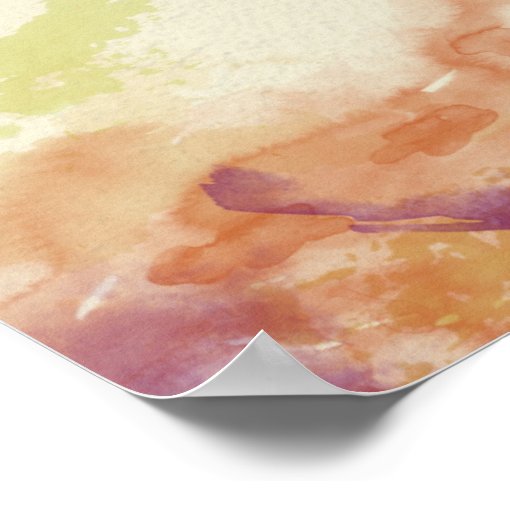 Watercolor Map Poster | Zazzle