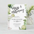 Watercolor marg and matrimony bridal shower invitation | Zazzle
