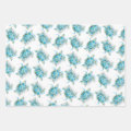 Watercolor Monstera Leaves and Sea Turtle Wrapping Paper Sheets | Zazzle