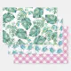 Watercolor Monstera Leaves and Sea Turtle Wrapping Paper Sheets | Zazzle
