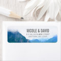 Watercolor Mountain Label | Zazzle