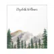 Watercolor Mountains Personalized Notepad | Zazzle