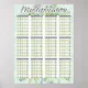 Watercolor Multiplication Math Facts Chart | Zazzle