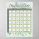 Watercolor Multiplication Times Table Math Chart | Zazzle