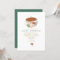 Watercolor mushrooms Baby Shower Invitation | Zazzle