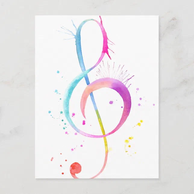 Watercolor Music Notes | Zazzle