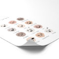 Watercolor neutral feelings chart | Zazzle