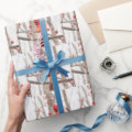 Watercolor Northern Cardinal Christmas Design Wrapping Paper | Zazzle