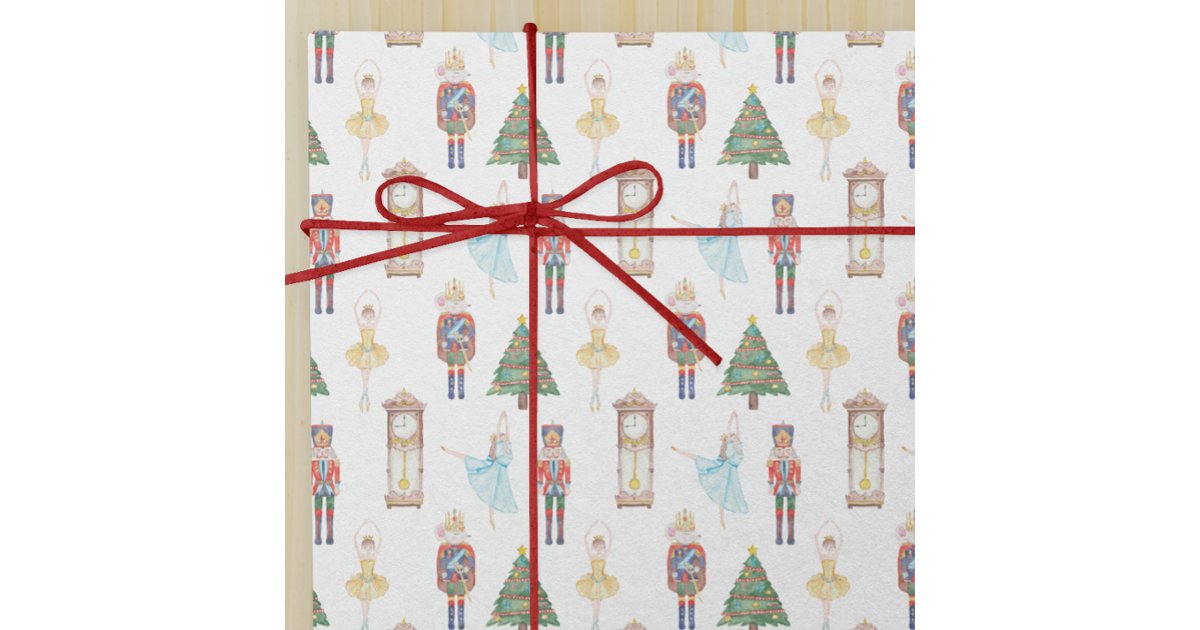 Watercolor Nutcracker Ballet Wrapping Paper | Zazzle