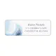 Watercolor Ocean Wave Label | Zazzle