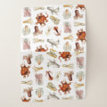 Watercolor Octopus Cephalopod Ocean Animals File Folder | Zazzle
