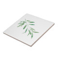 Watercolor Olive Branch Ceramic Tile | Zazzle