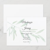 Watercolor Olive Branch Invitation | Zazzle