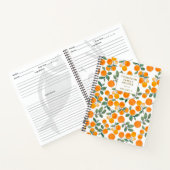 Watercolor Orange Citrus Personalized Recipe Notebook | Zazzle