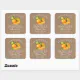 Watercolor Oranges Orangecello Wedding Kraft Square Sticker | Zazzle
