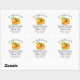 Watercolor Oranges Orangecello Wedding Thanks Square Sticker | Zazzle
