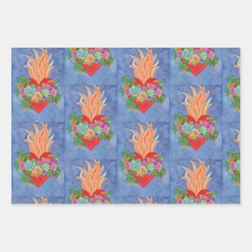 Watercolor Original One of a Kind Miranda Designs Wrapping Paper Sheets ...