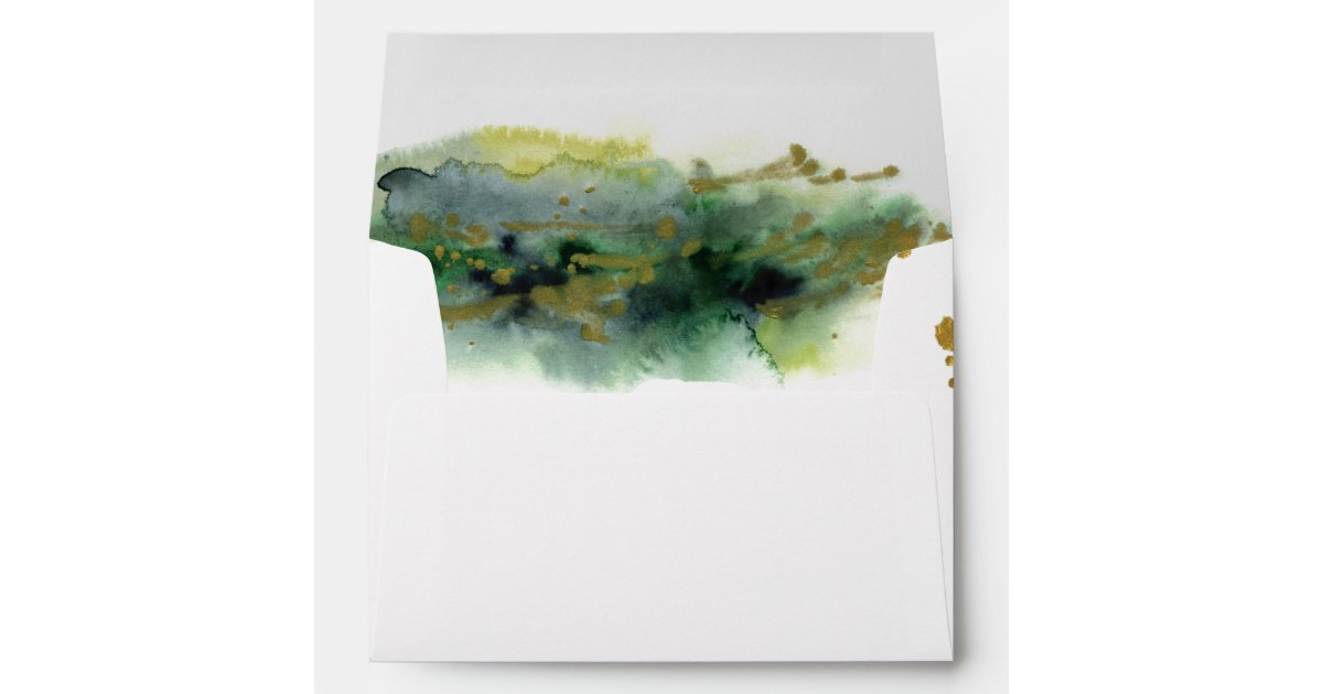Watercolor Painted Envelope | Zazzle.com