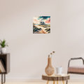 Watercolor Painting of Beach House Poster | Zazzle