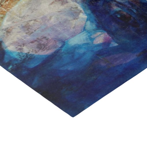 Watercolor Painting Portrait of Man Tissue Paper | Zazzle