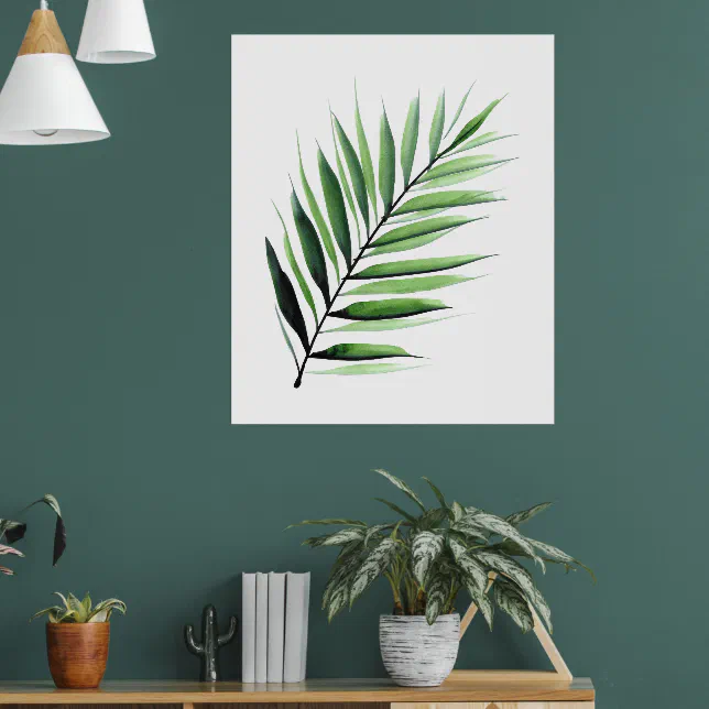 Watercolor Palm Poster | Zazzle