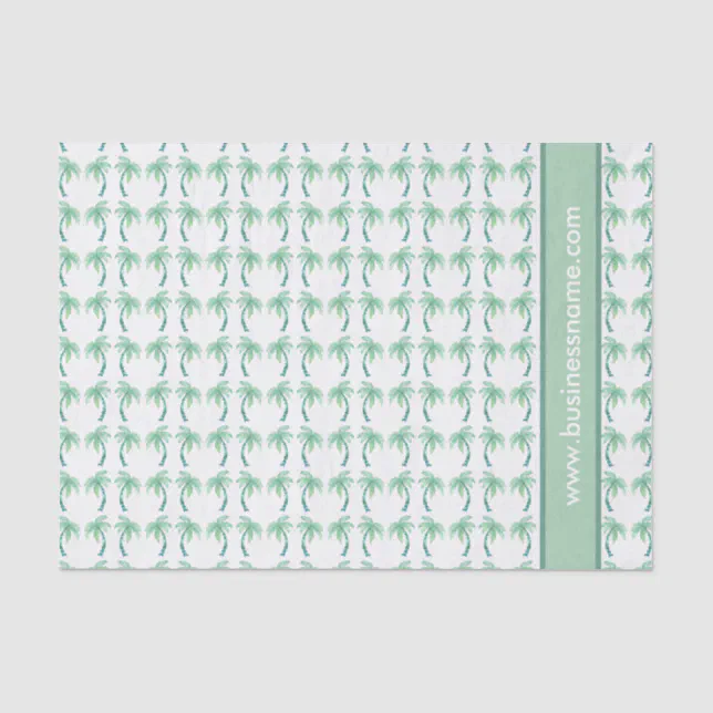 Watercolor Palm Trees Tissue Paper | Zazzle