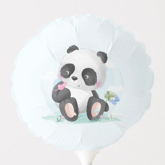 Watercolor Panda Balloon | Zazzle