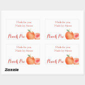 Watercolor Peach Sticker | Zazzle