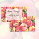 Watercolor peaches diaper raffle ticket enclosure card | Zazzle