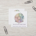 Watercolor Pentagram Occult Shop Square Business Card | Zazzle