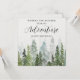 Watercolor Pine Tree Forest Happy Birthday Card | Zazzle