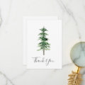 Watercolor Pine Tree Thank You Card | Zazzle