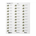 Watercolor pine trees forest return Address Label | Zazzle