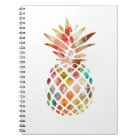 Posh Pineapple Monogrammed Notebook | Zazzle.com