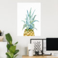 Watercolor Pineapple Poster | Zazzle