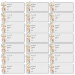 Watercolor Pineapples Guest Address Labels | Zazzle