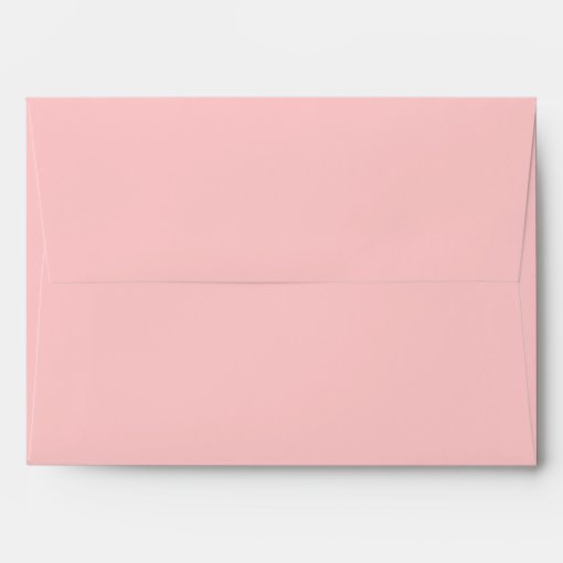 Watercolor Pink Floral Invitation Envelope | Zazzle