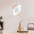 Watercolor Pink Ranunculus Baby Shower Welcome Poster | Zazzle