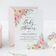 Watercolor Pink Ranunculus Spring Baby Shower Invitation | Zazzle