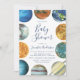 Watercolor Planets Solar System Baby Shower Invitation | Zazzle