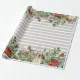 Watercolor Poinsettia Pine Waterfall Striped Wrapping Paper | Zazzle